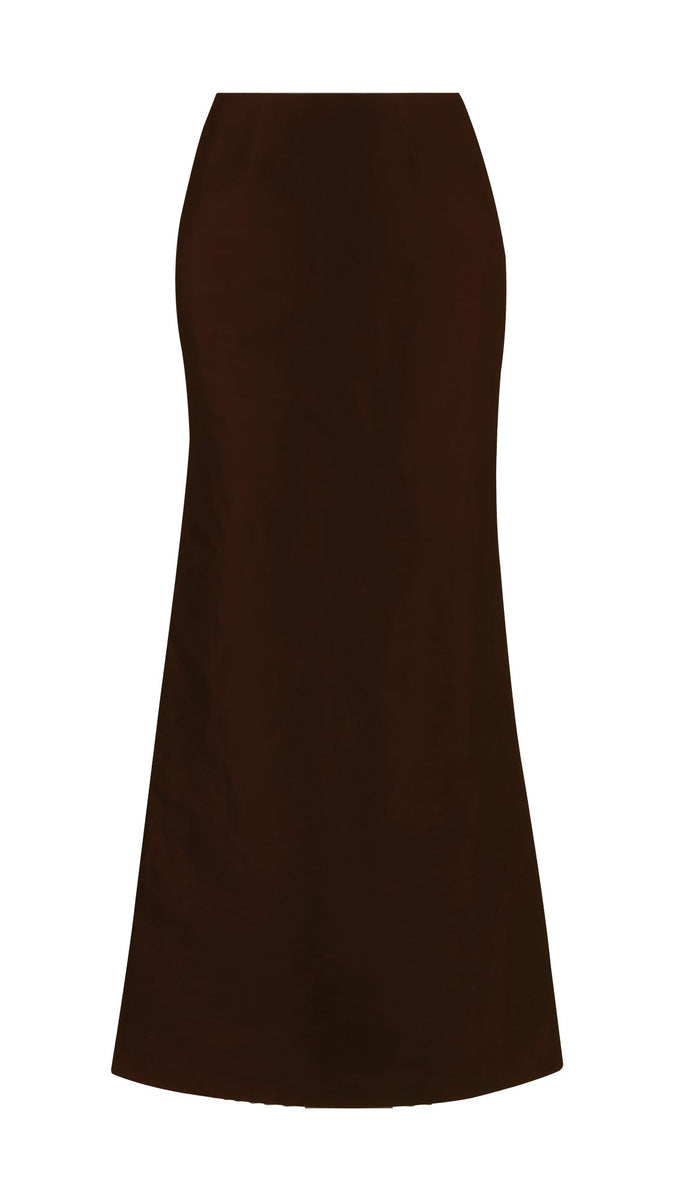 Van Der Kooij Femke Fluted Skirt - Chocolate – WeWearAustralian